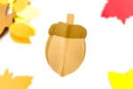 3D Paper Acorn Craft - Made with HAPPY