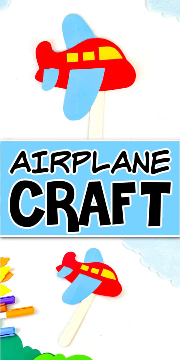 Airplane Craft - Easy Paper Craft - Made with HAPPY