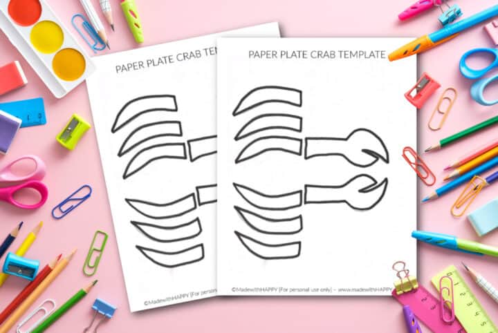 Paper Plate Crab - Made with HAPPY