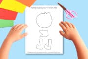 Handprint Paper Duck Craft - Made with HAPPY