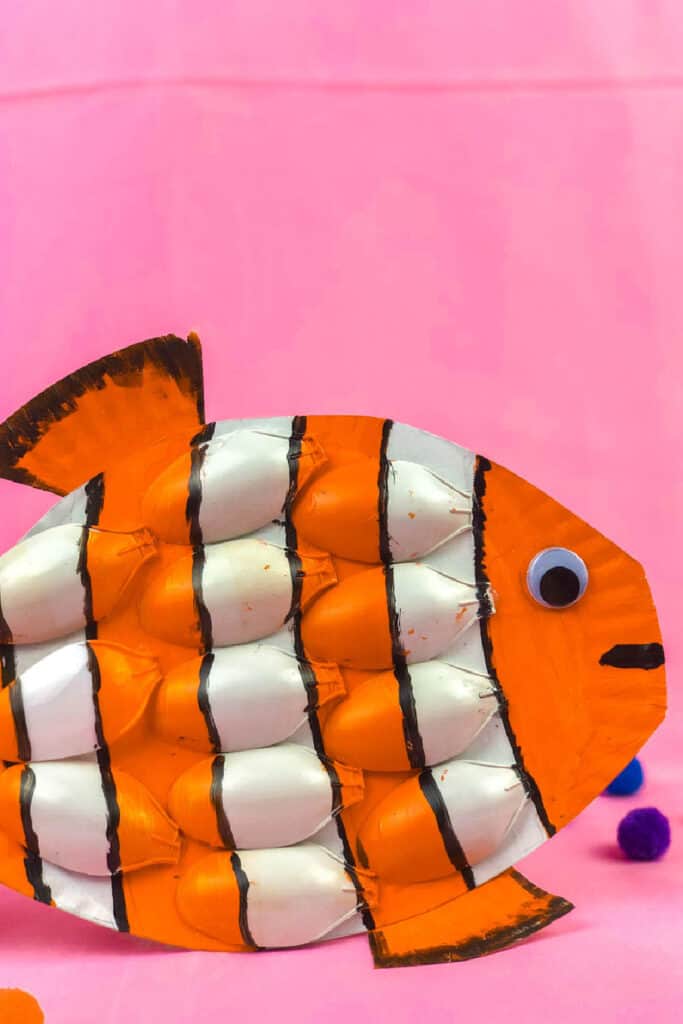 Paper Plate Fish Craft For Kid - Made with HAPPY