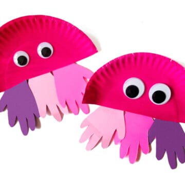Paper Plate Jellyfish - Made with HAPPY