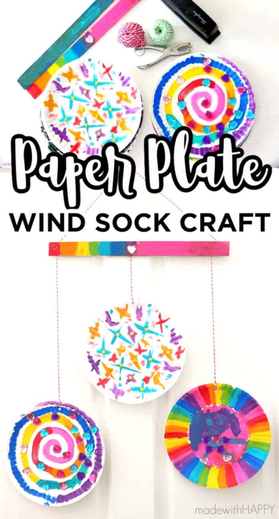 Paper Plate Wind Sock Craft - Easy Paper Plate Crafts For Kids