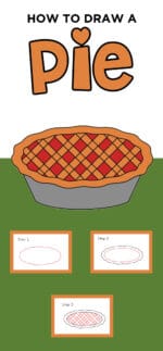 How To Draw a Pie Easy Step-By-Step Guide - Made with HAPPY