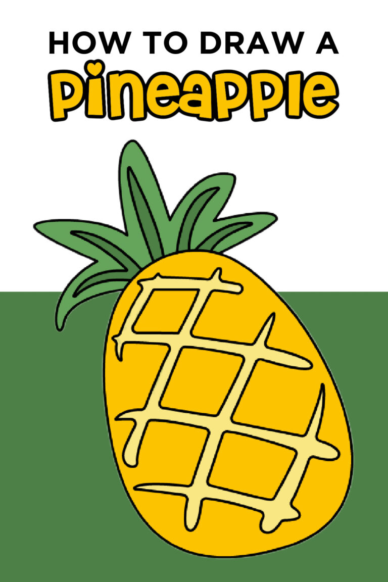 How To Draw a Pineapple - Made with HAPPY