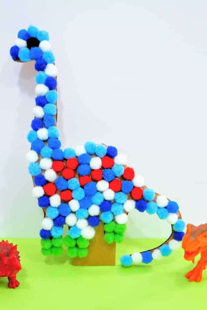 Free Printable Dinosaur Coloring Page - Made with HAPPY