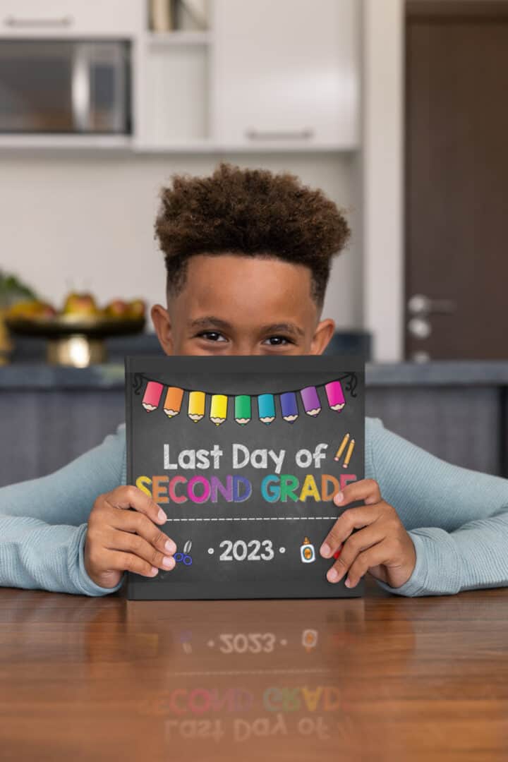 Free Printable Last Day of School Signs 2023 - Made with HAPPY