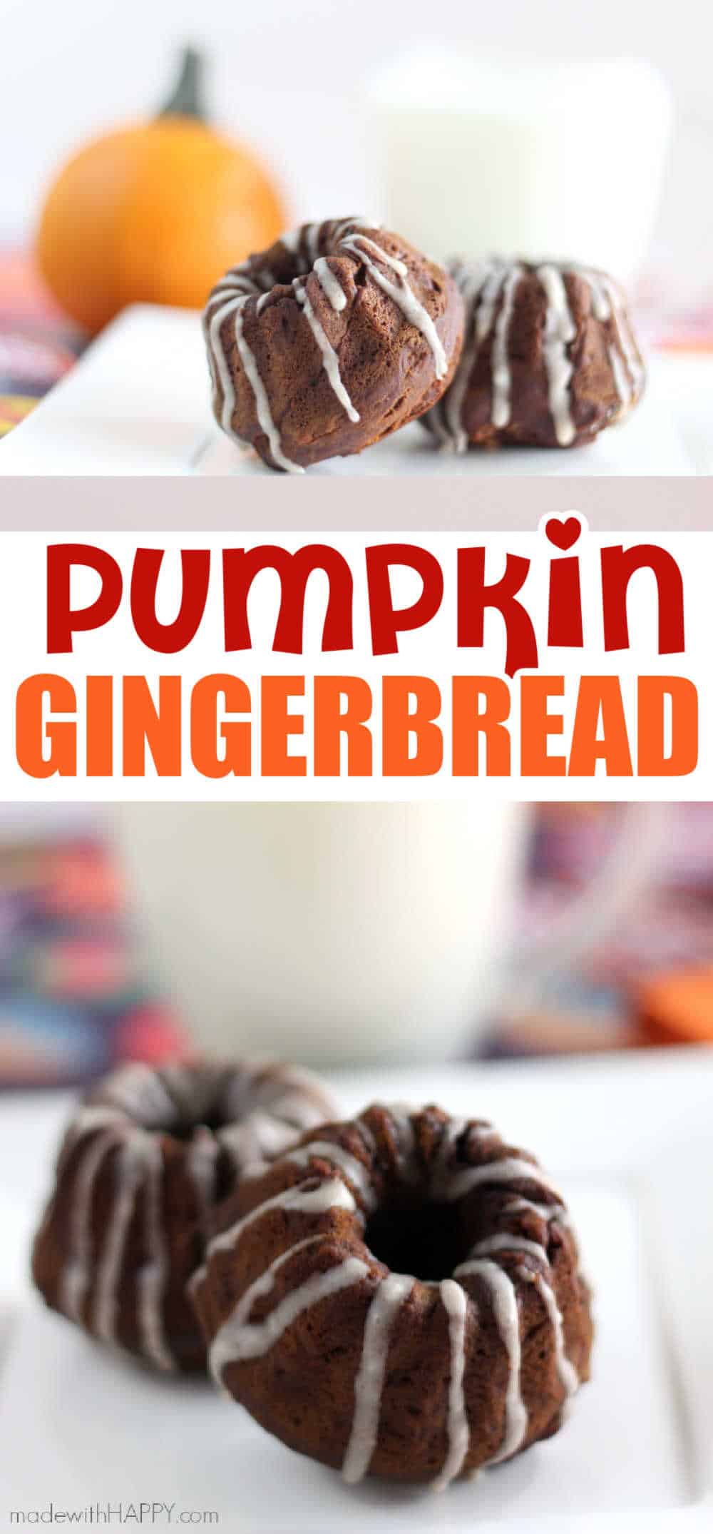 Pumpkin Gingerbread Cake Recipe - Made with HAPPY