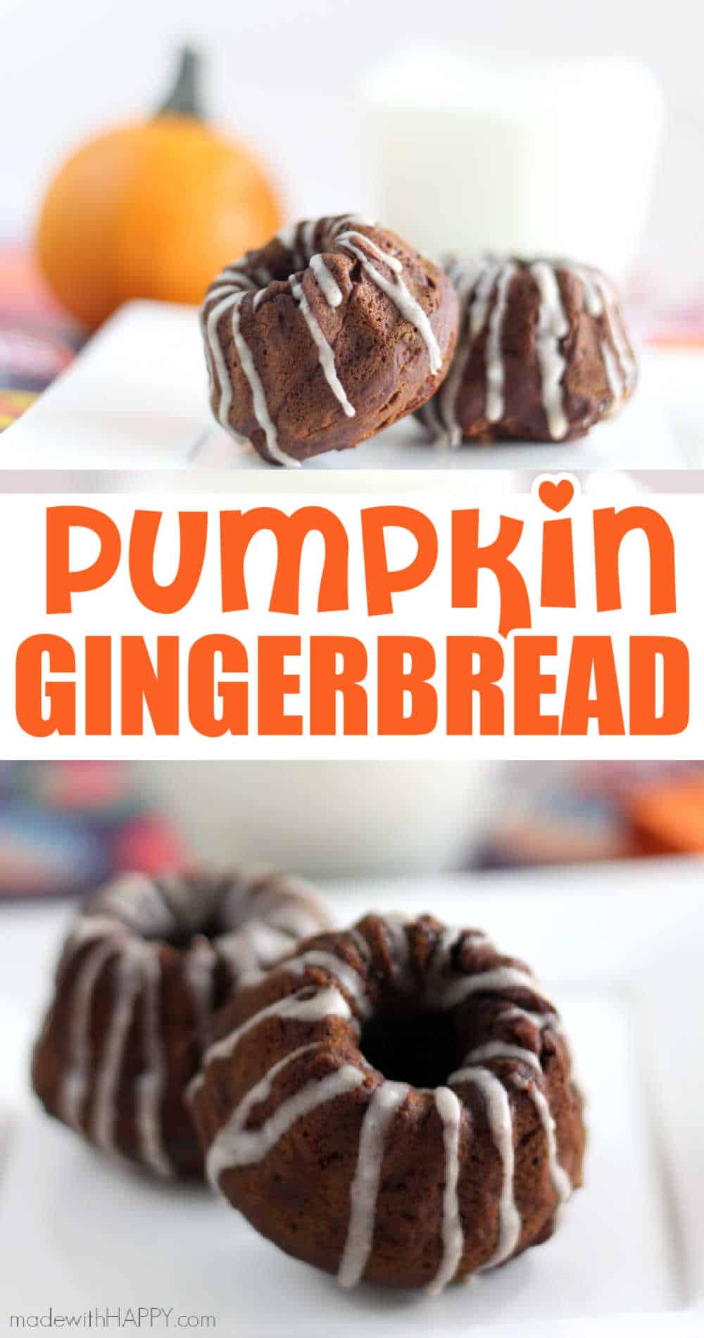 Pumpkin Gingerbread Cake Recipe - Made with HAPPY