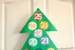 Christmas Tree Punch Advent Calendar - Made with Happy