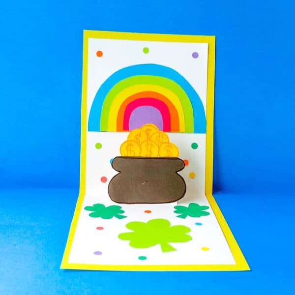 Pot of Gold Pop-Up Rainbow Card - Made with HAPPY