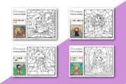 12 Free Printable Disney Princess Color By Number Pages