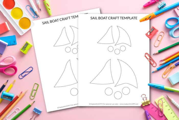 Easy Paper Plate Boat Craft For Kids - Made with HAPPY