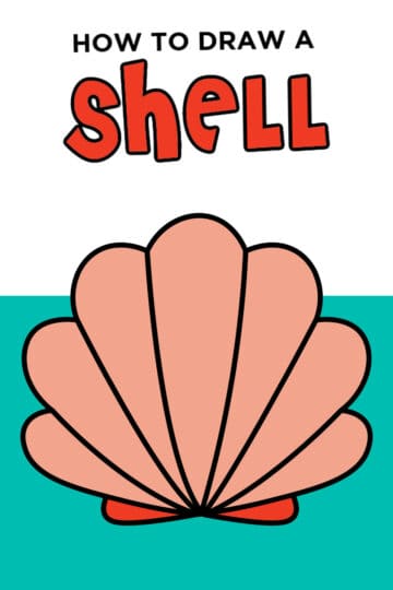 How To Draw a Shell - Easy Step-by-Step Tutorial - Made with HAPPY
