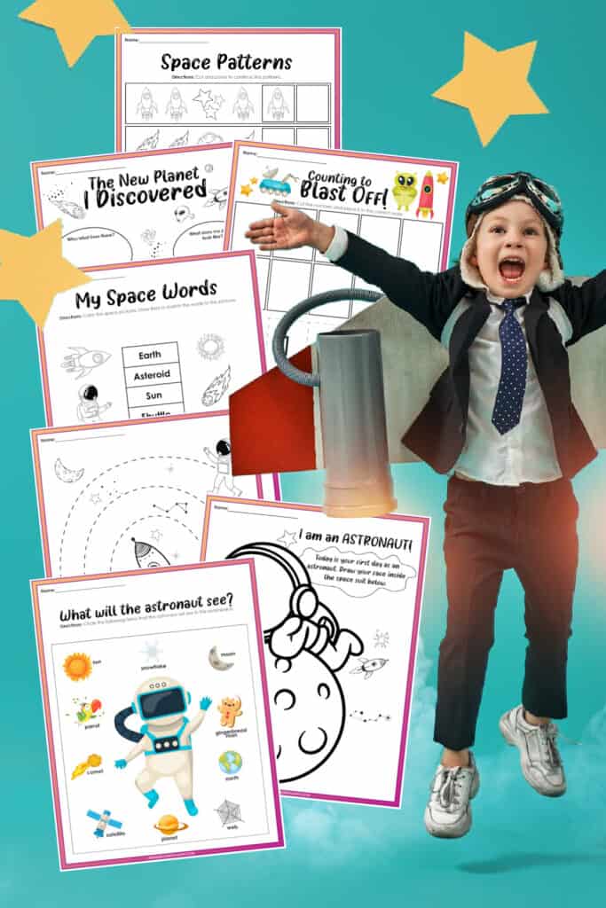 Free Printable Space Activities For Kids - Made with HAPPY
