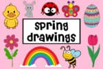 21+ Easy Spring Drawings - Made with HAPPY