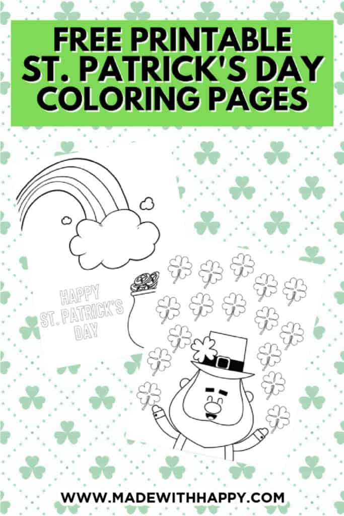 March Coloring Pages [FREE Printables] - Made with HAPPY