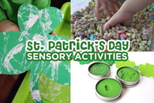 St Patrick's Day Sensory Bin Play - 3 Easy Activities - | Simply Bessy