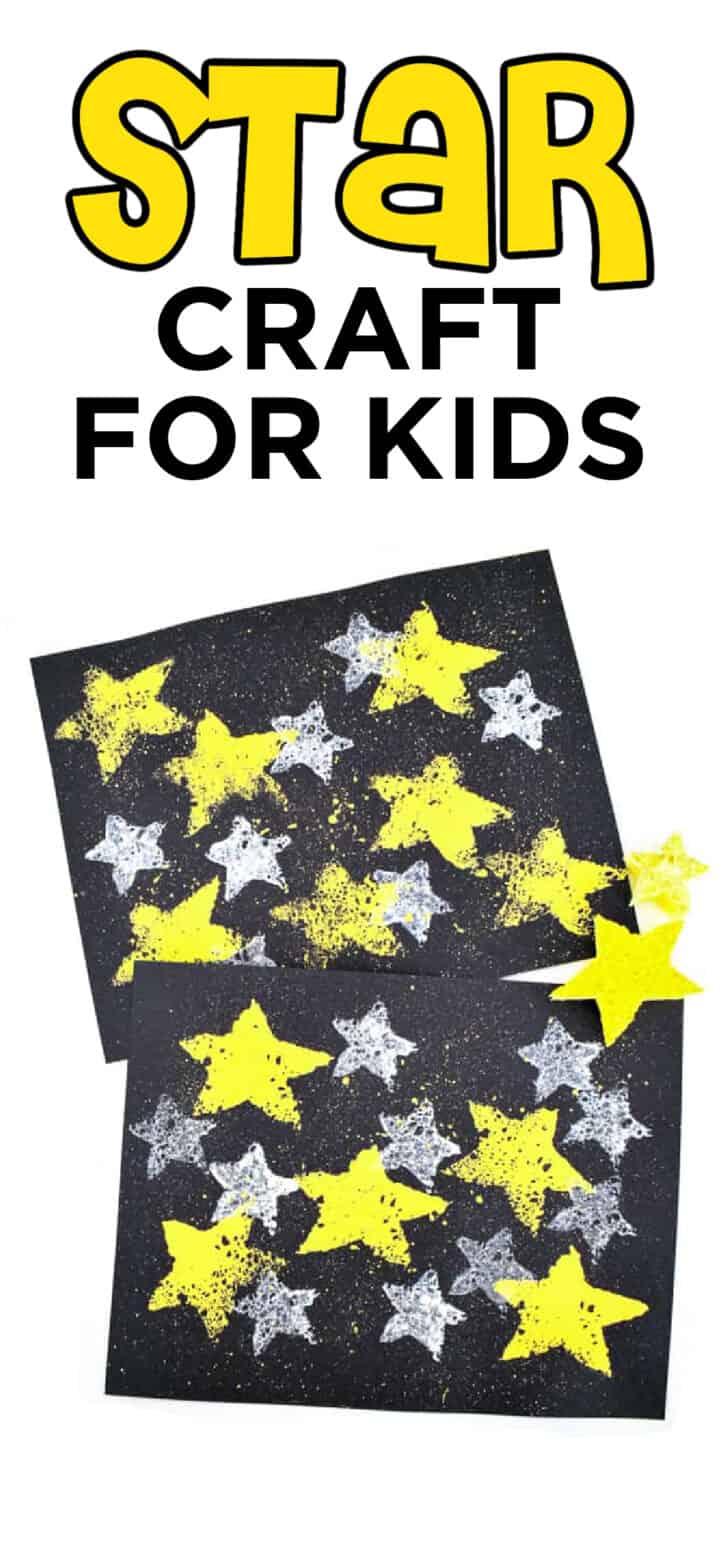 Easy Star Craft For Kids - Made with HAPPY