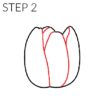 How To Draw a Tulip Easy Step-By-Step Tutorial - Made with HAPPY