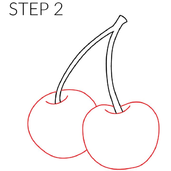 How To Draw a Cherry - Made with HAPPY