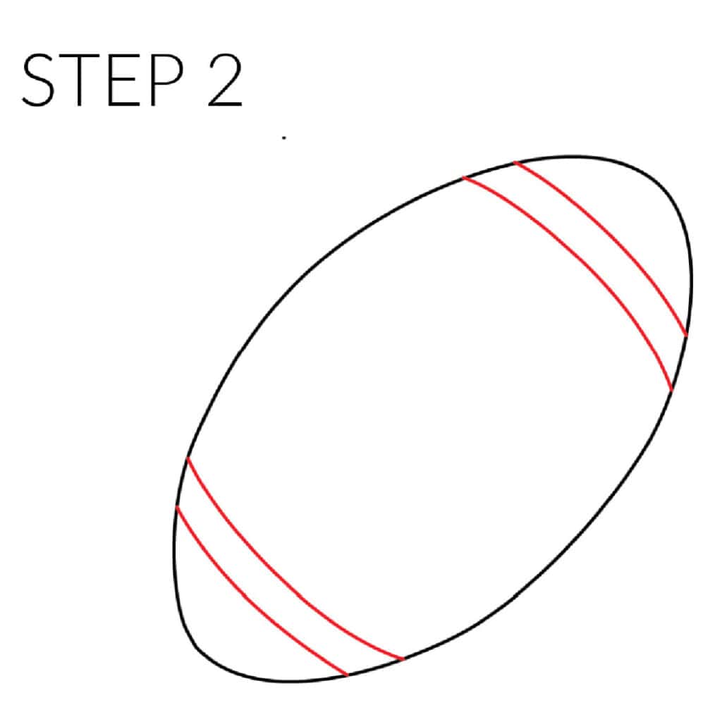 How To Draw a Football - Easy Step-By-Step Guide - Made with HAPPY