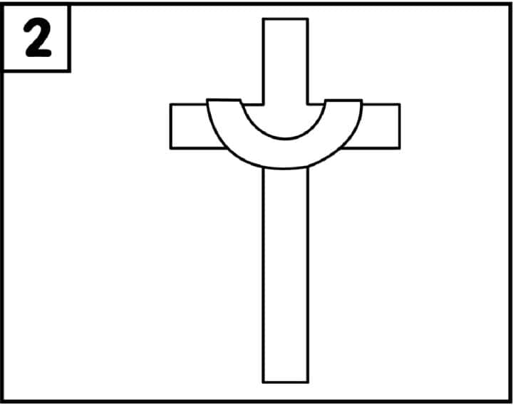 How To Draw a Cross Easy Step-By-Step Tutorial - Made with HAPPY