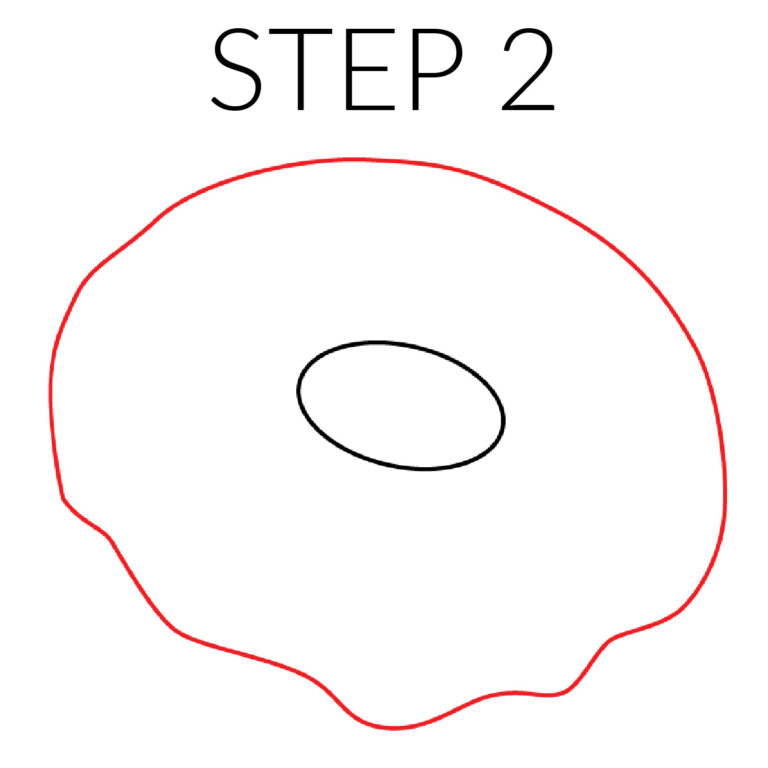 How To Draw a Donut Easy Step-By-Step Tutorial - Made with HAPPY