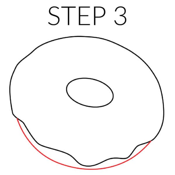 How To Draw a Donut Easy Step-By-Step Tutorial - Made with HAPPY
