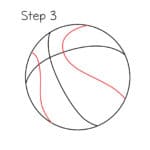 How To Draw a Basketball Easy Step-By-Step - Made with HAPPY
