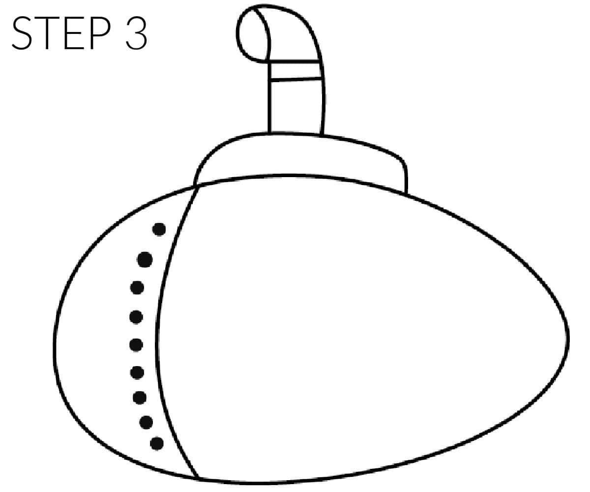Submarine Drawing Easy Step By Step