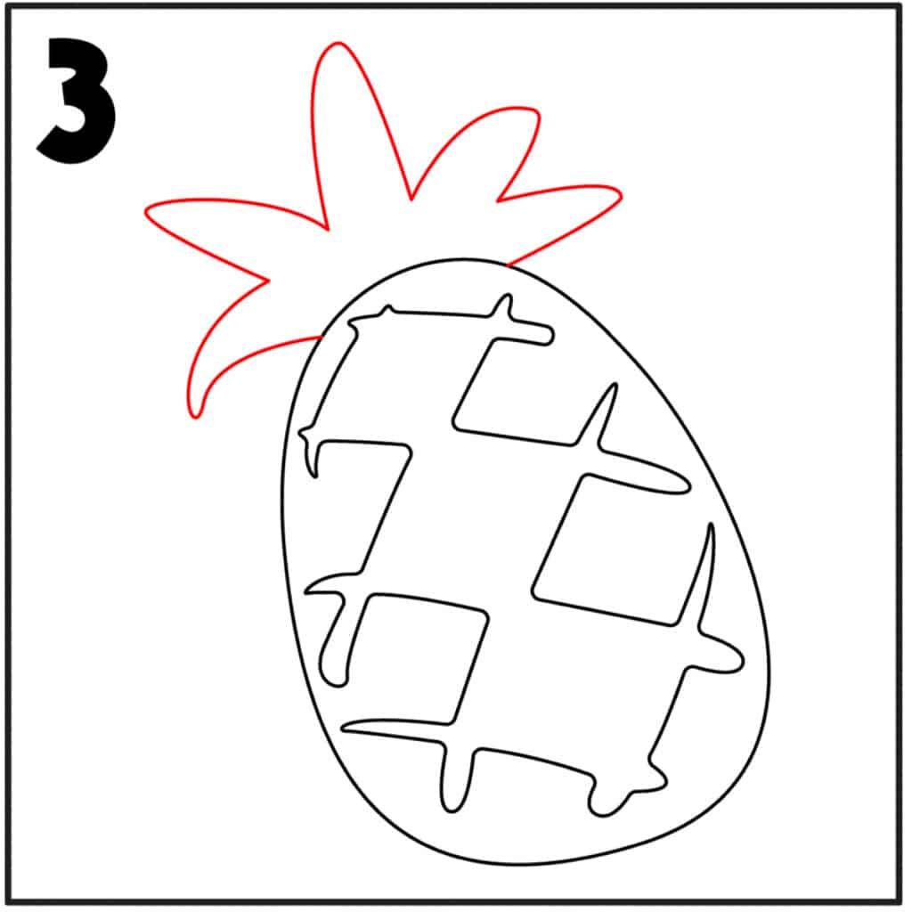 How To Draw a Pineapple - Made with HAPPY