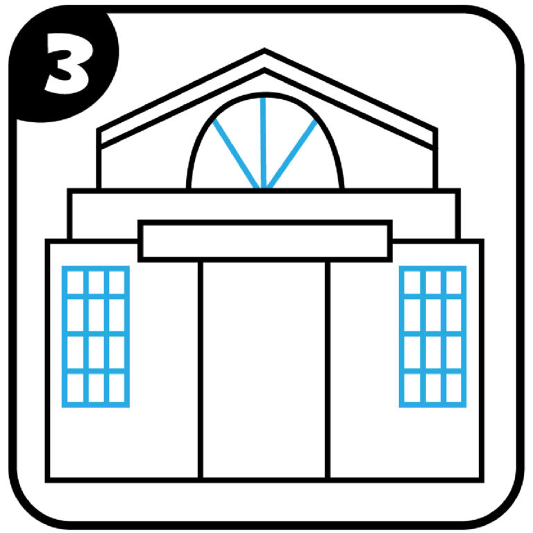 How To Draw a Library - Easy Step By Step Tutorial - Made with HAPPY
