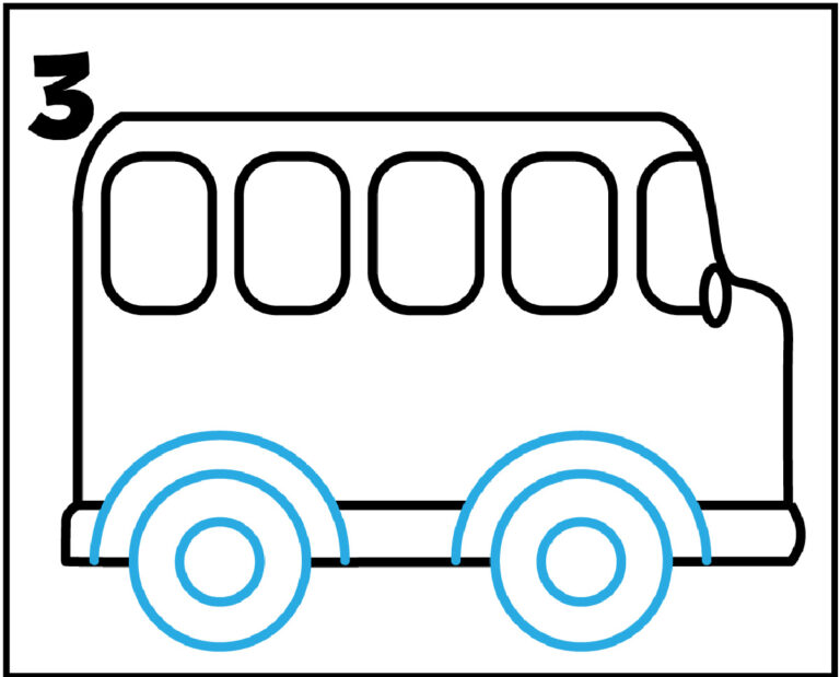 How To Draw a School Bus - Made with HAPPY
