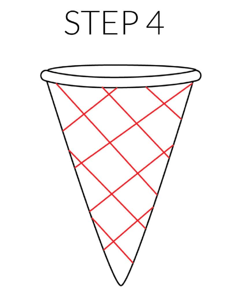 How To Draw An Ice Cream Cone - Easy Step-By-Step Guide