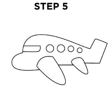 How To Draw an Airplane - Easy Step-By-Step Tutorial - Made with HAPPY