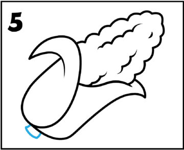 How To Draw Corn Easy Step By Step Tutorial - Made with HAPPY