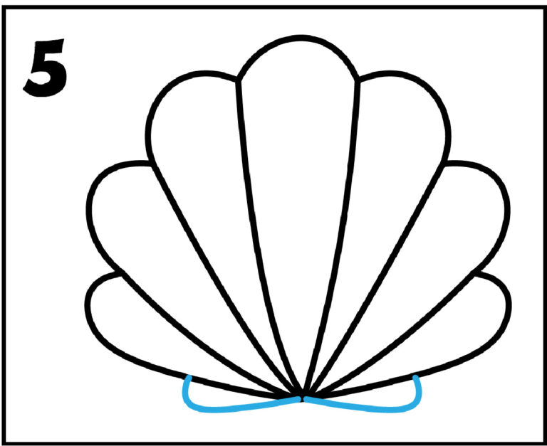 How To Draw a Shell - Easy Step-by-Step Tutorial - Made with HAPPY