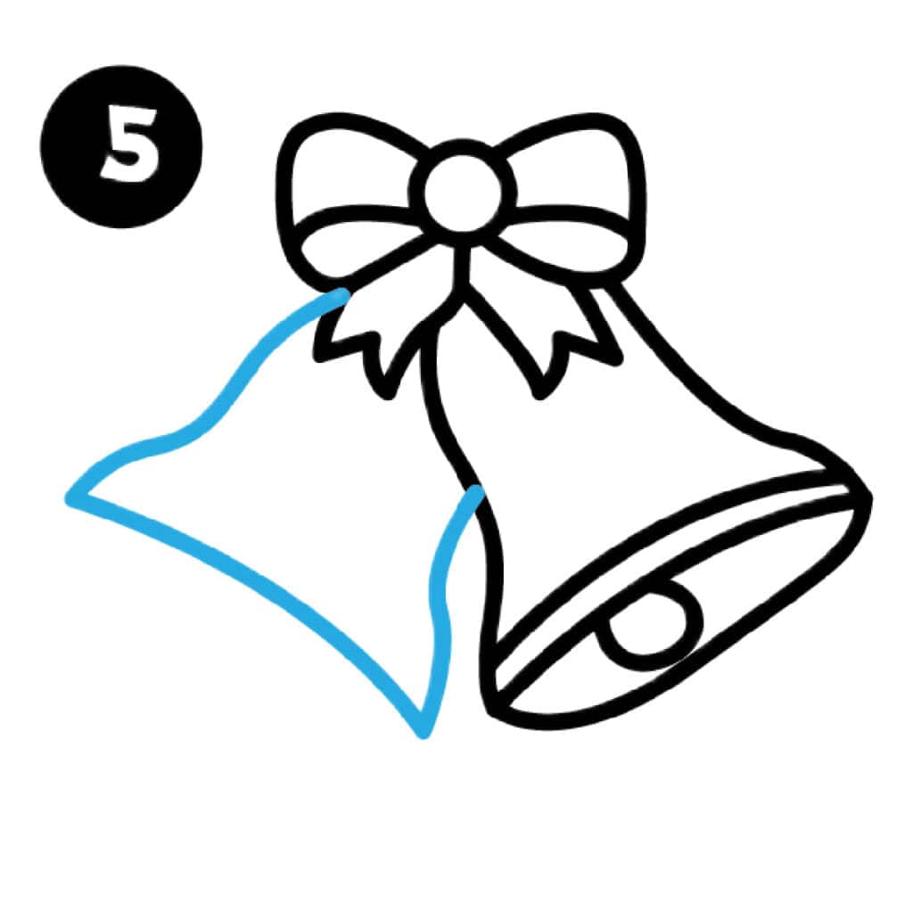 How To Draw Christmas Bell Easy Step-By-Step Tutorial