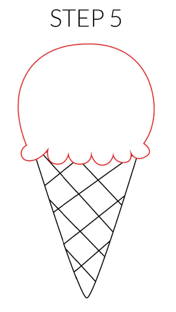 How To Draw An Ice Cream Cone - Easy Step-By-Step Guide