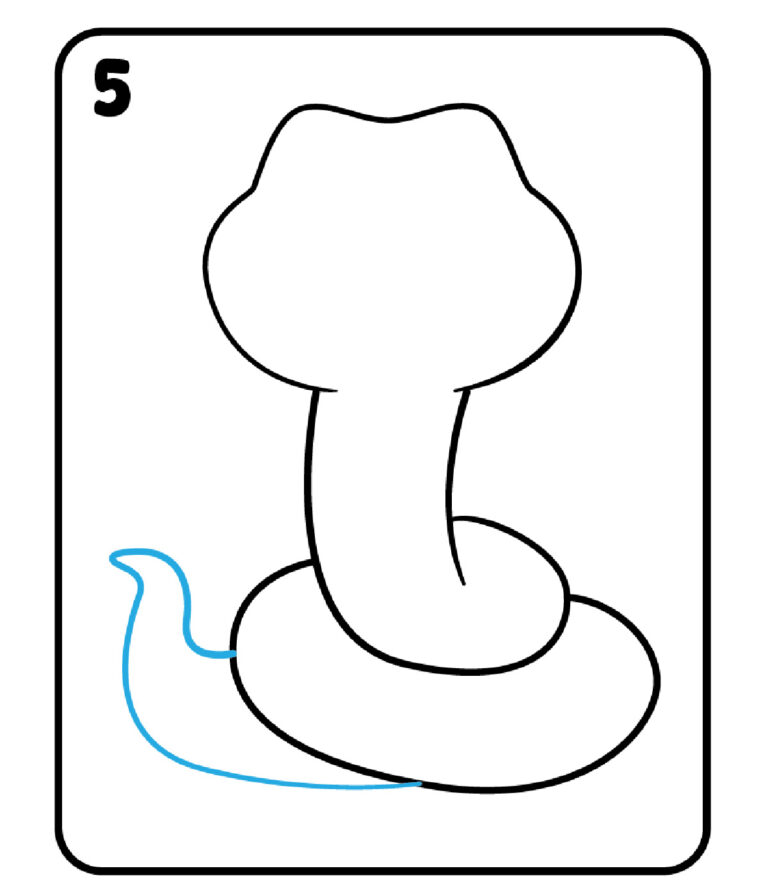 How To Draw a Snake Easy Step-By-Step Tutorial - Made with HAPPY