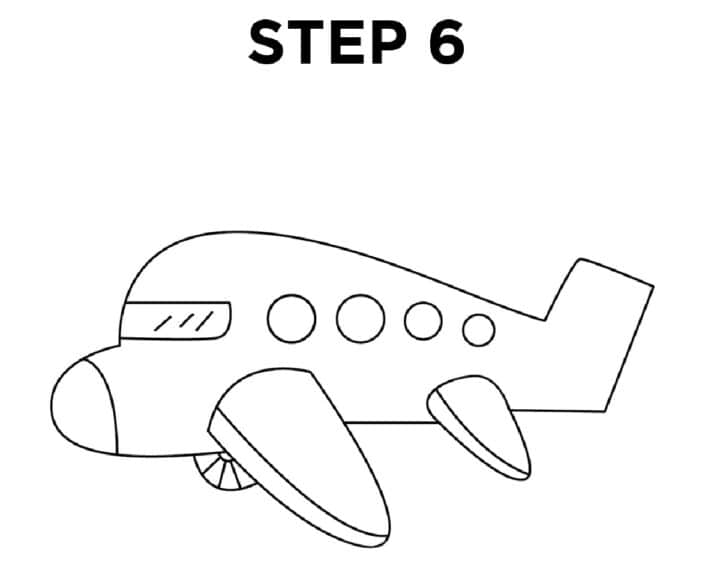 How To Draw an Airplane - Easy Step-By-Step Tutorial - Made with HAPPY