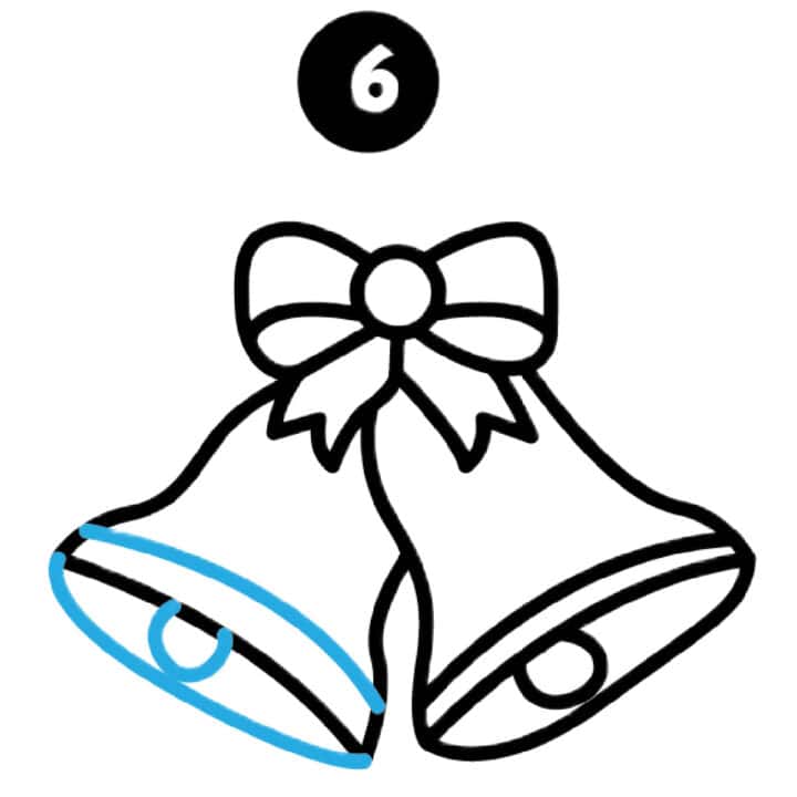 How To Draw Christmas Bell Easy Step-By-Step Tutorial - Made with HAPPY