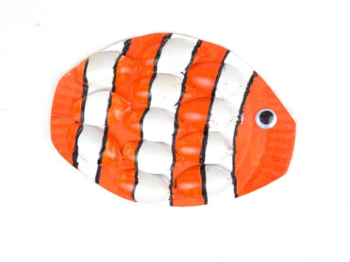 Paper Plate Fish Craft For Kid - Made with HAPPY
