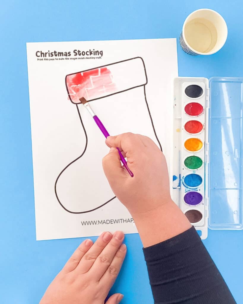 FREE Printable Christmas Stocking Template Craft
