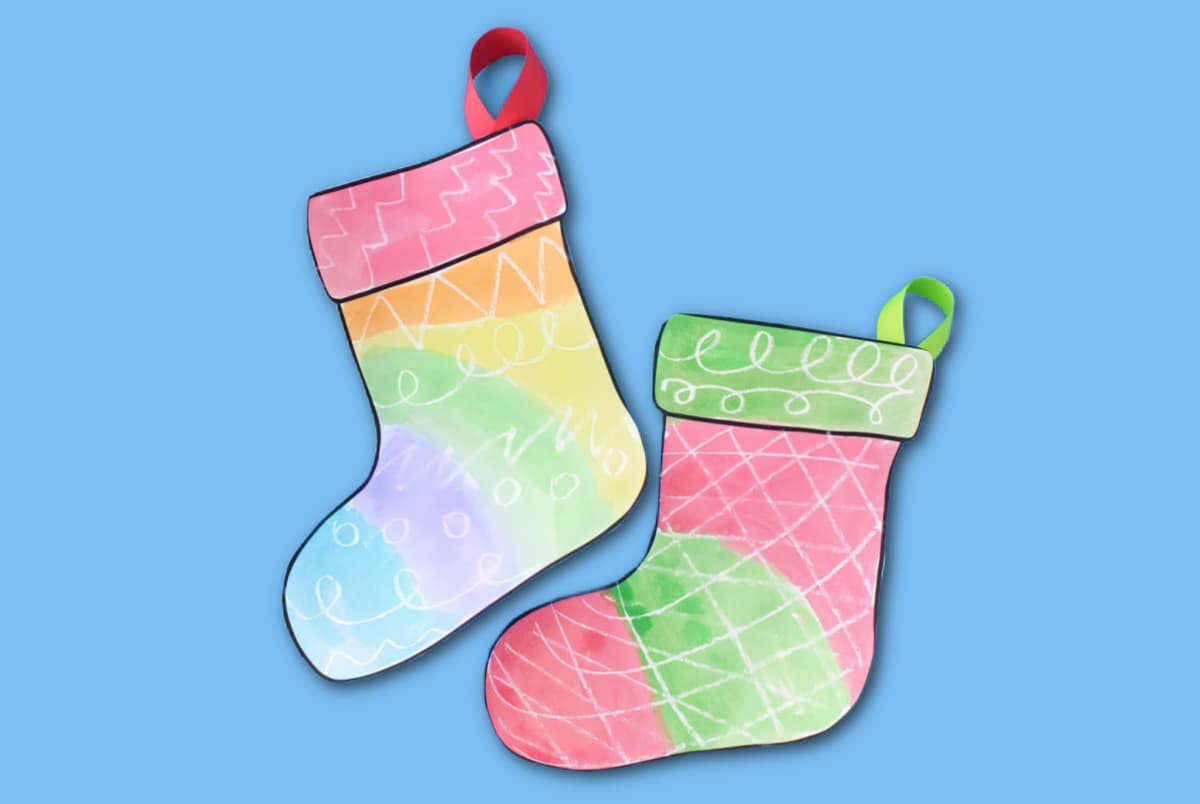 Cartoon Christmas Stocking