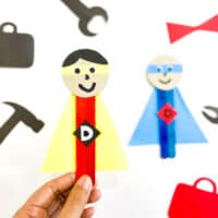 Easy Superhero Dad Craft For Kids - Made with HAPPY