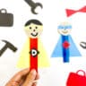 Easy Superhero Dad Craft For Kids - Made with HAPPY