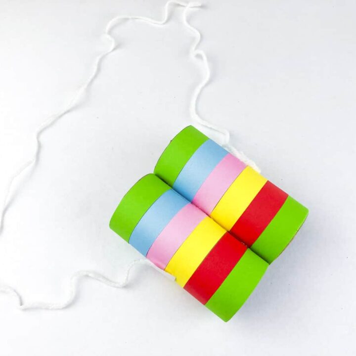 DIY Toilet Paper Roll Binoculars Craft - Made with HAPPY