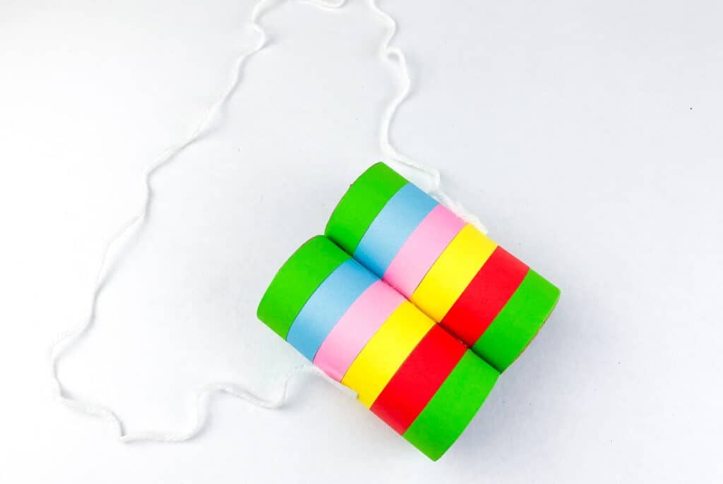 DIY Toilet Paper Roll Binoculars Craft - Made with HAPPY